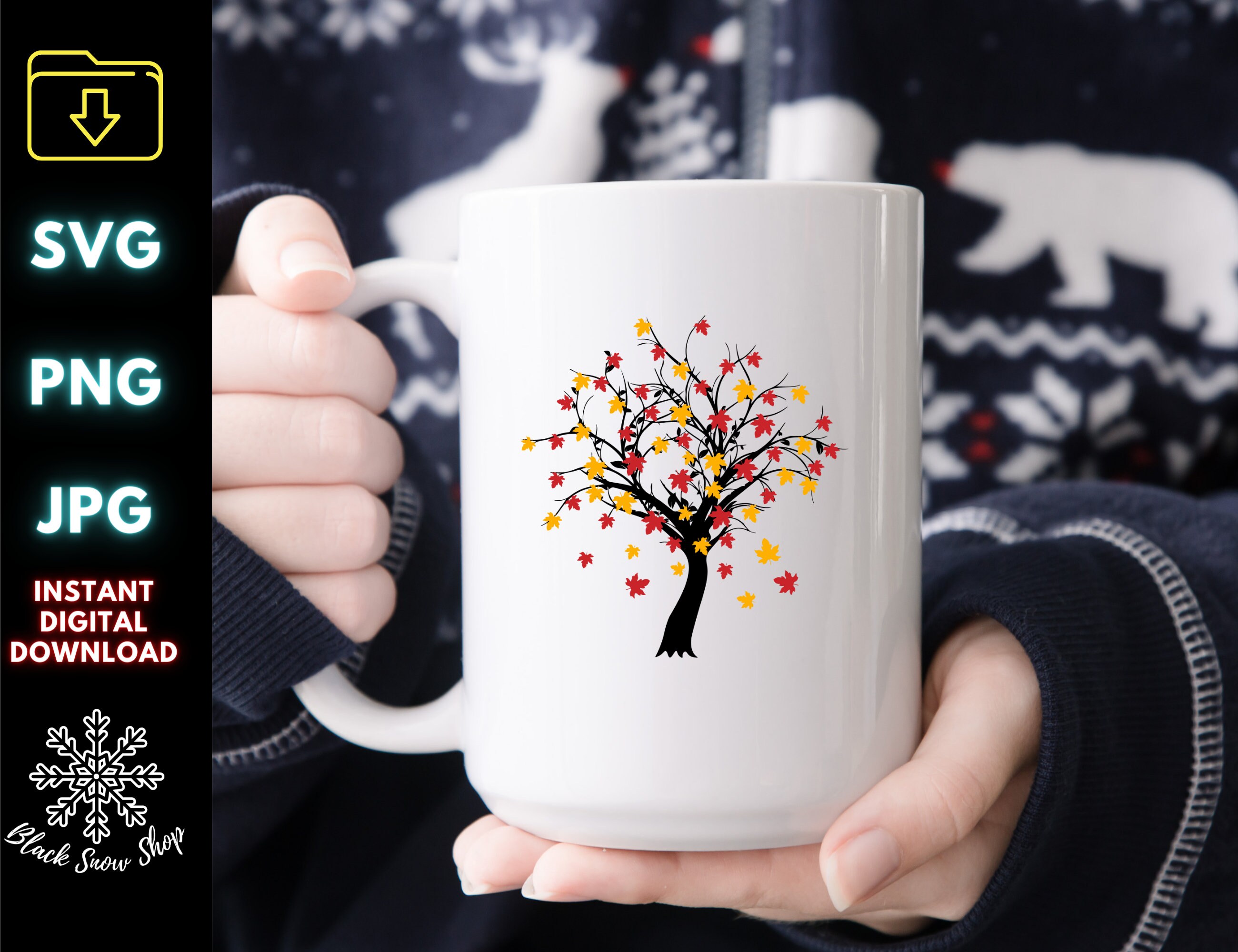 Fall Tree Svgfall Shirt Svg blowing Leaves Svgautumn Tree - Etsy