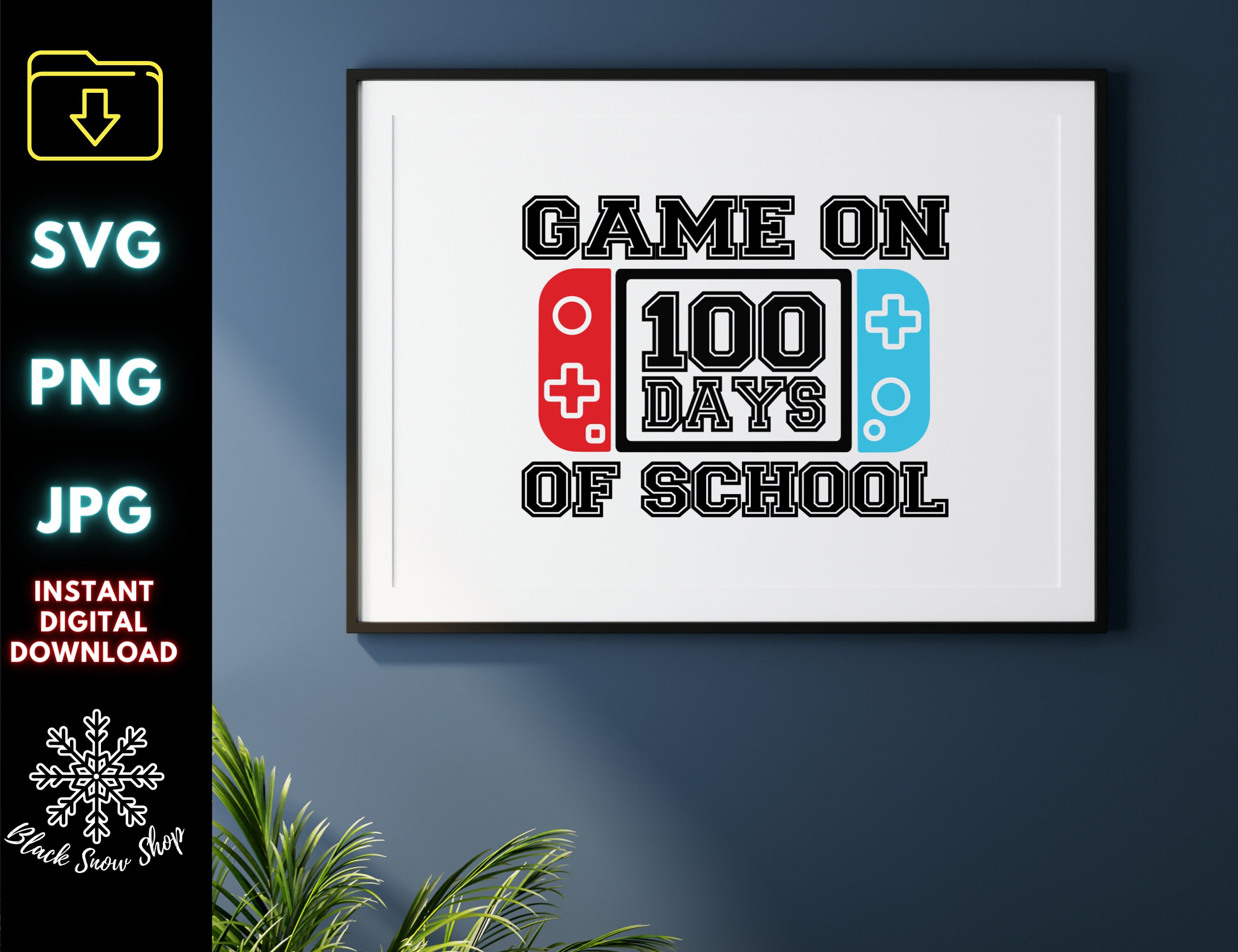 Game ON 100 Days of School SVG 100 Days of Schoolkids Svg - Etsy