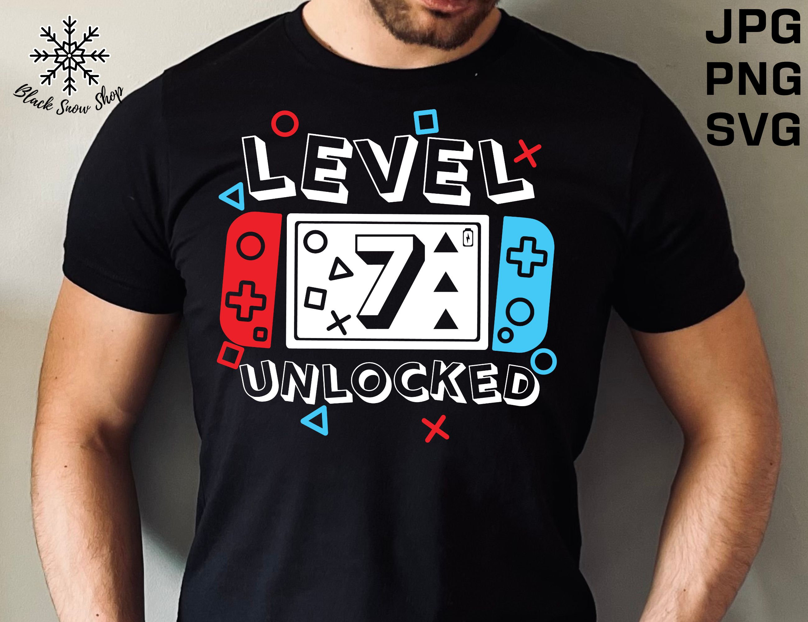 Level Seven Unlocked, Birthday Boy,birthday Girl, Gamer, 7 Years Old ...