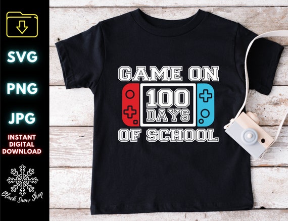 Game ON 100 Days of School SVG 100 Days of Schoolkids Svg - Etsy