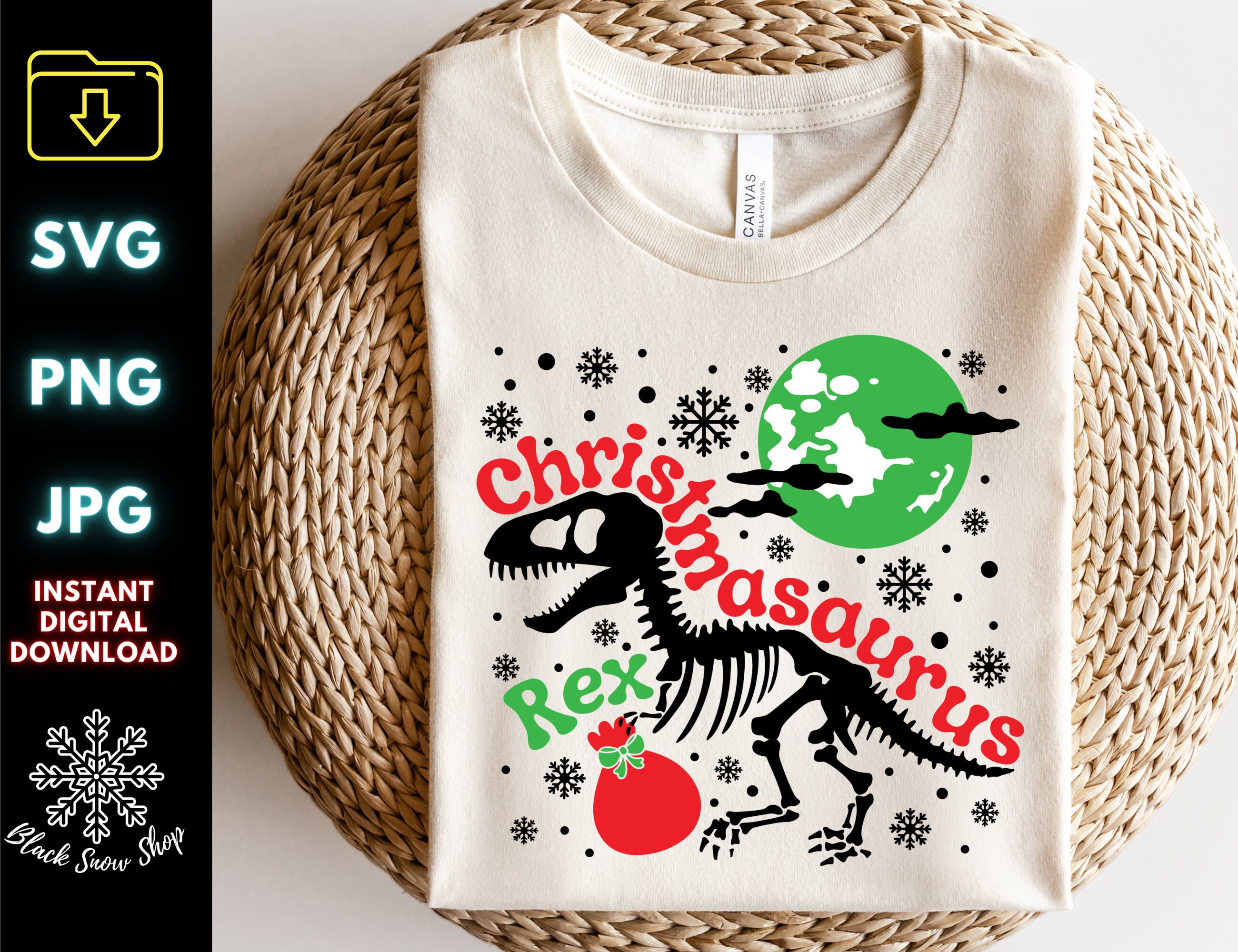 Christmasaurus Rex Svgchristmas Svg Funny Christmas - Etsy