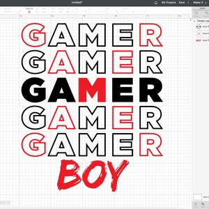Gamer Boy Svg Gaming Shirt Gaming Svg Birthday Boy Svg - Etsy
