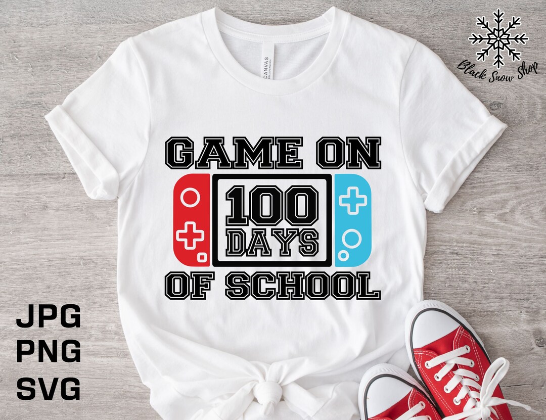 Game ON 100 Days of School SVG 100 Days of Schoolkids Svg - Etsy