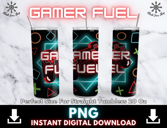 Gamer Fuel Wrap Sublimation Pnggamer Cupgame Pnggaming Cup | Etsy