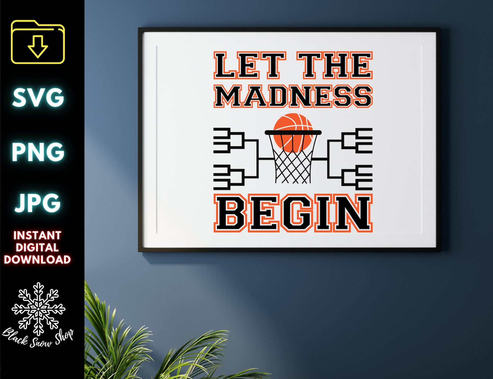 Let the Madness Begin Svg basketball Svgmarch - Etsy