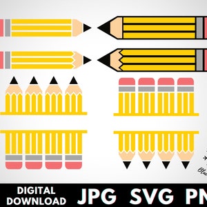 Pencil Svg, Monogram Svg, Back to School Svg,school Svg,teacher Life ...