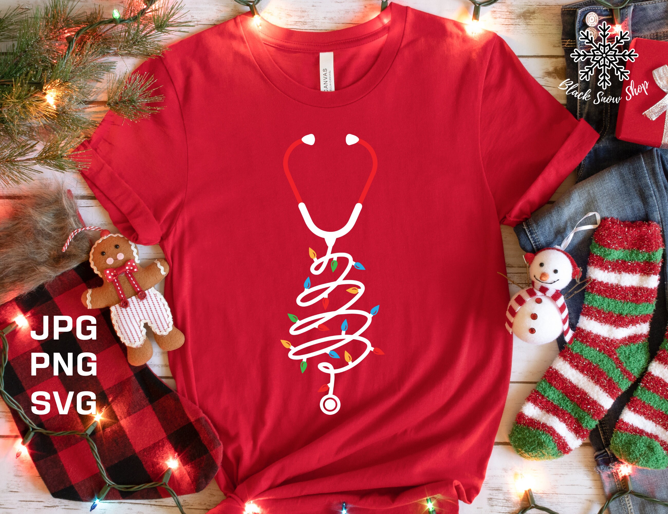 Christmas Stethoscope Nurse Svg Christmas Nurse Svg Nurse - Etsy