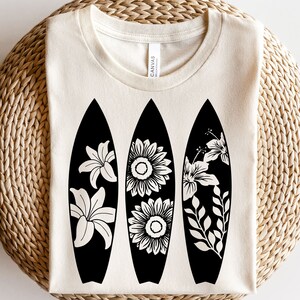 Flower Surf Board - Bundle SVG - Instant Digital Download for Cricut ...