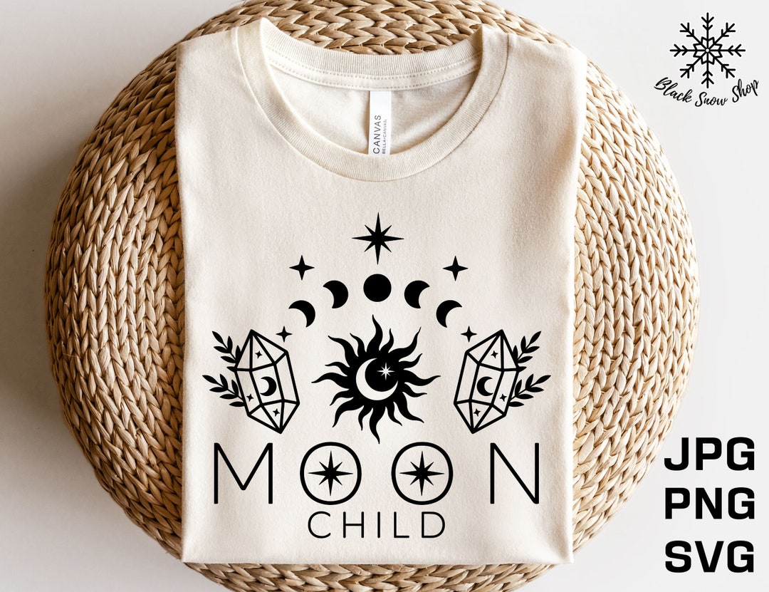 Moon Child SVG Moon Svg Moon Phase Svgcelestial Witch Svg - Etsy