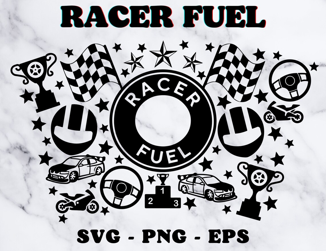 Racer Fuel Wrap Venti Cold 24 Oz Cup Svgventi Full Wrap - Etsy