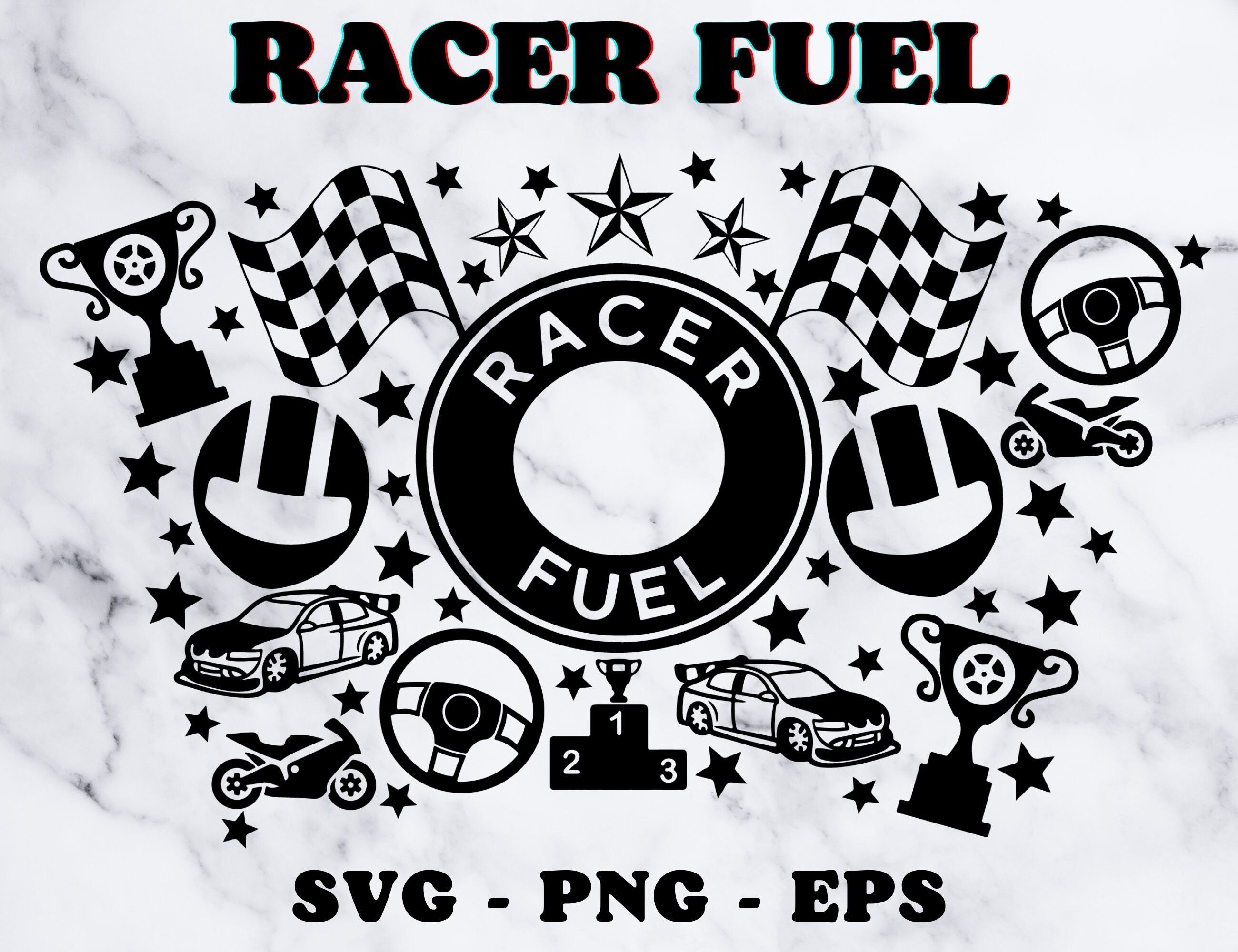 Racer Fuel Wrap Venti Cold 24 Oz Cup Svgventi Full Wrap - Etsy