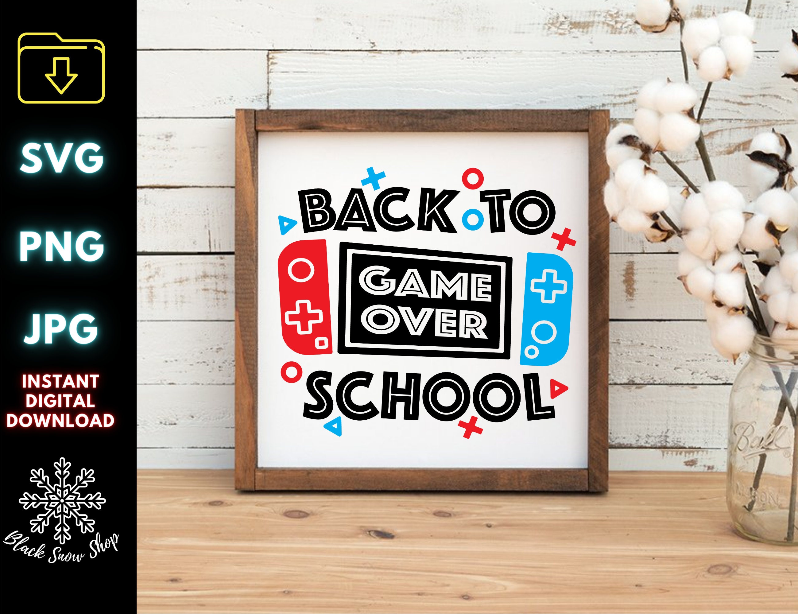 Game Over Back to School SVG Game Over Svg Kids Svg Video - Etsy