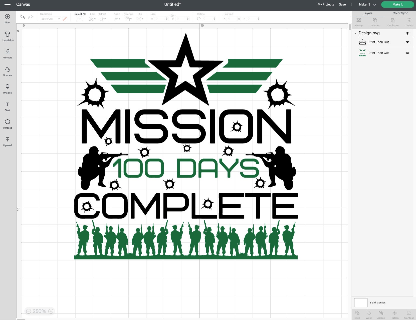 Mission 100 Days Complete SVG Military Svg100th Day of - Etsy