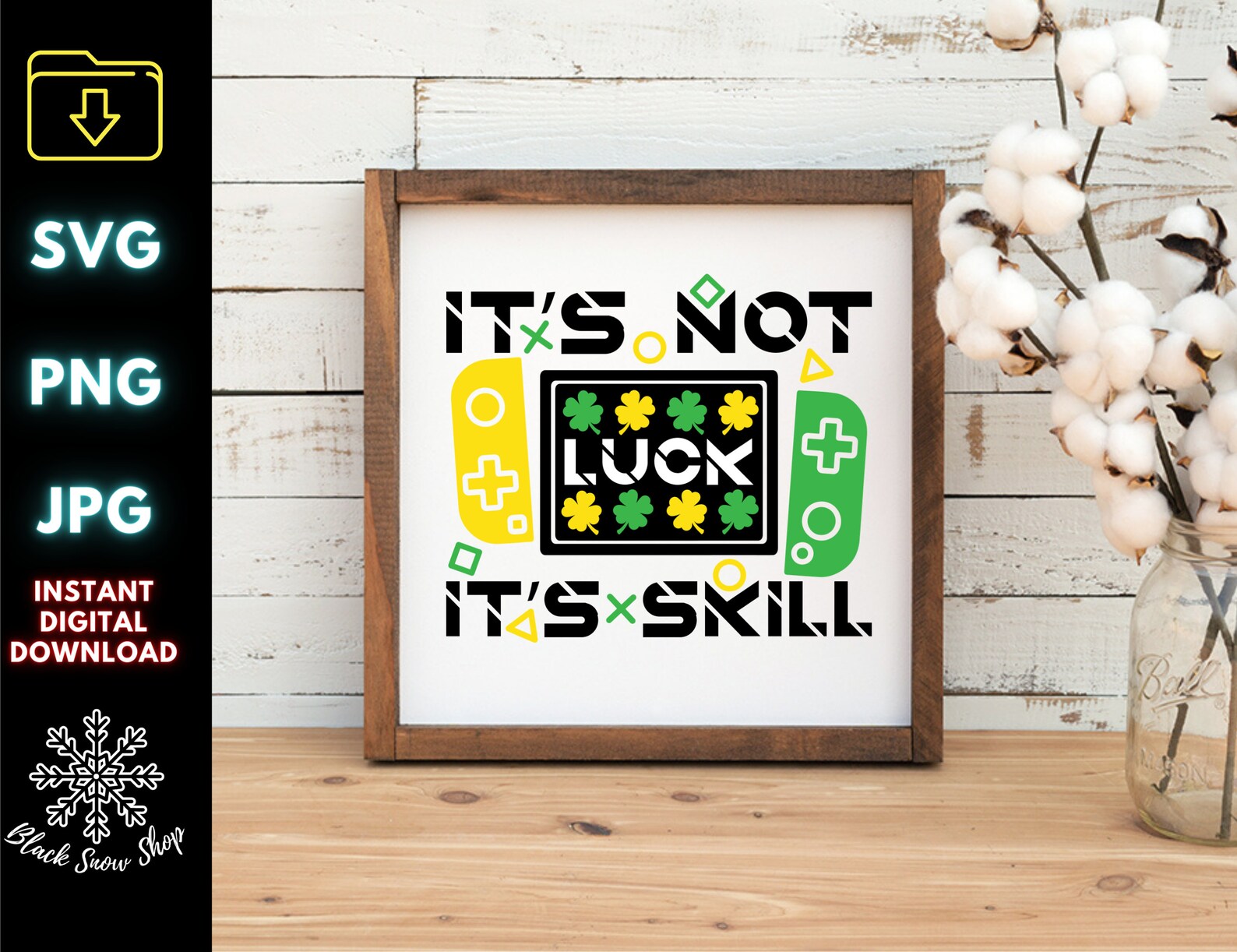 It's Not Luck It's Skill Svghappy Go Lucky Svgst | Etsy