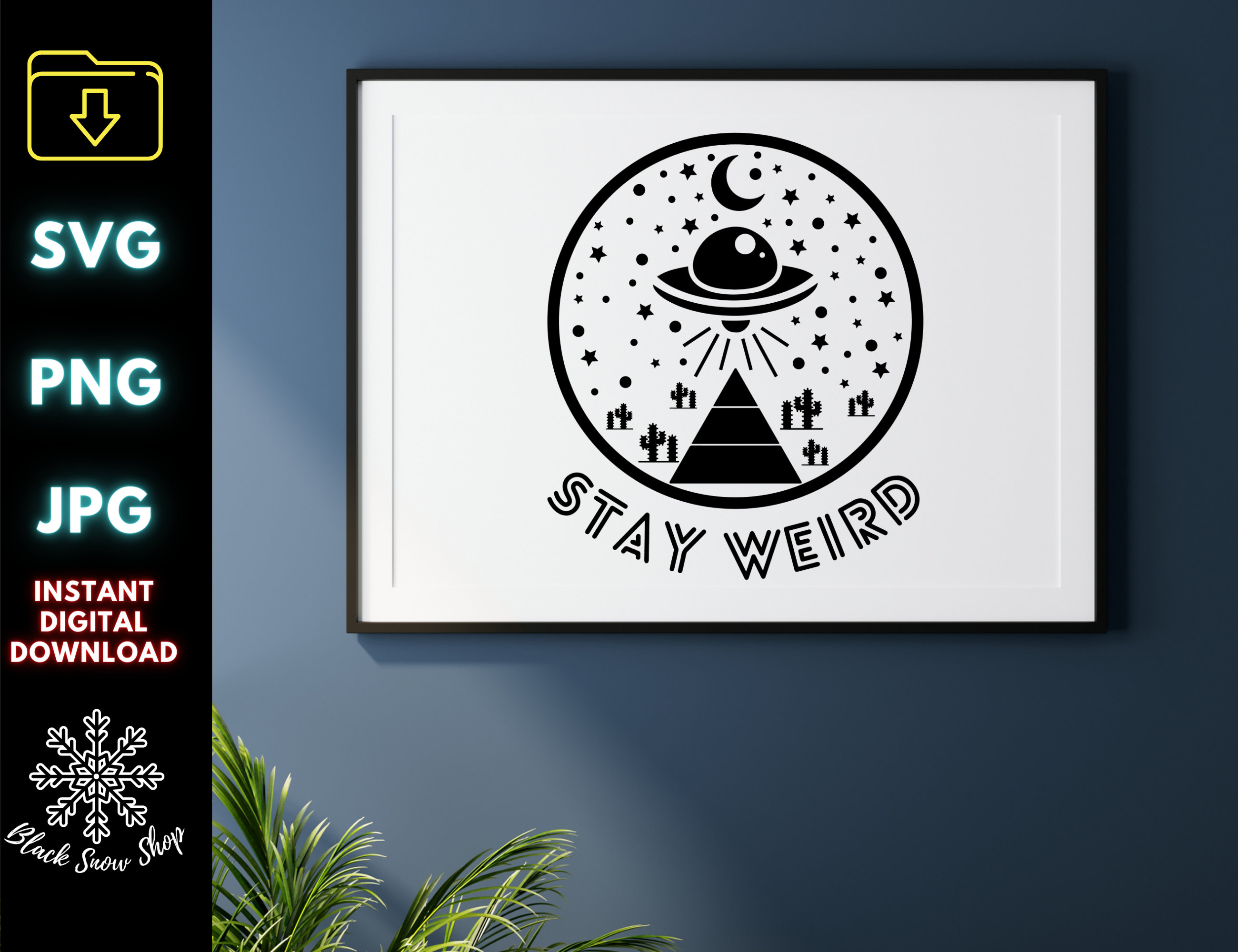 Stay Weird Svgfunny Svg Alien Svgspace Svgufo Svgshirt | Etsy