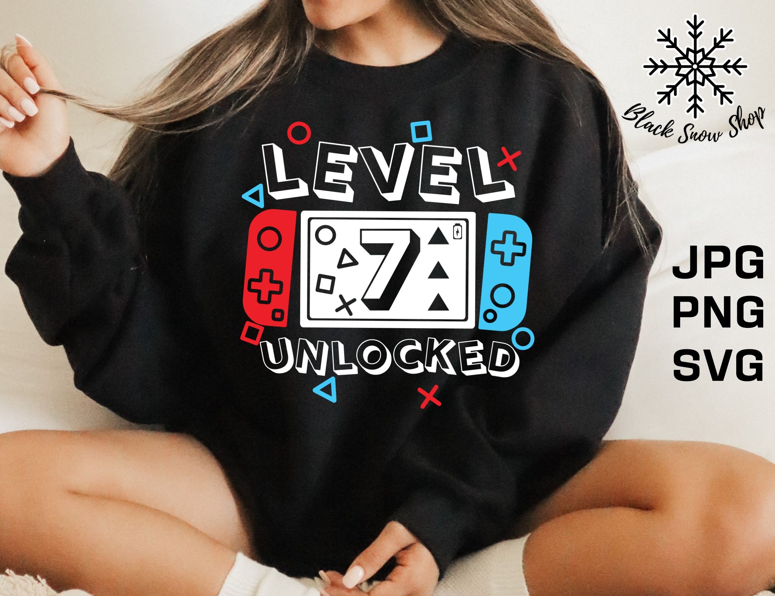 Level Seven Unlocked, Birthday Boy,birthday Girl, Gamer, 7 Years Old ...