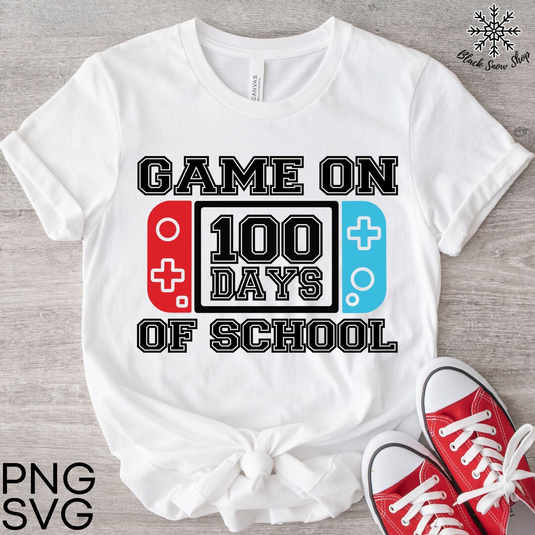 Game ON 100 Days of School SVG, 100 Days of School,kids Svg, Video Game ...
