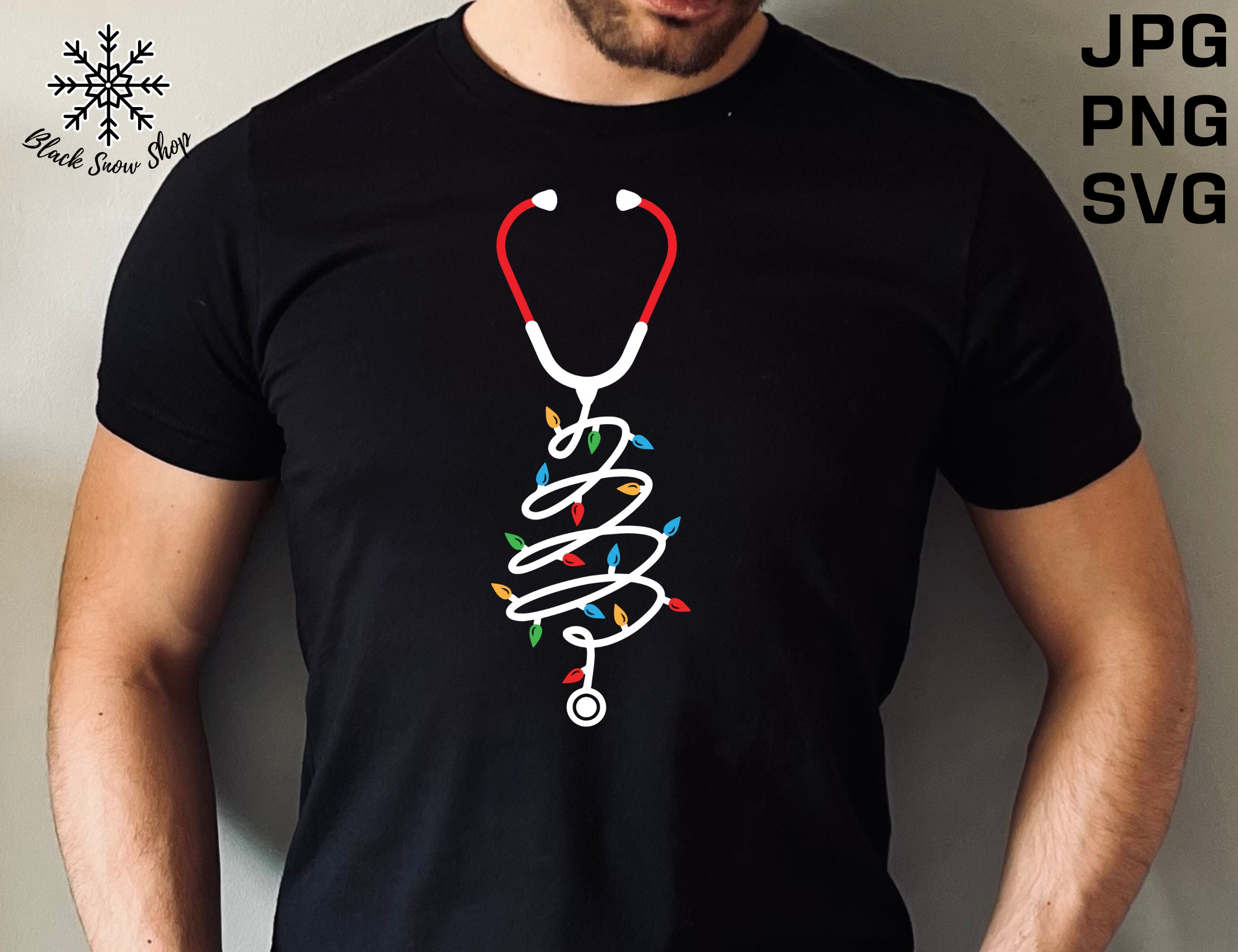 Christmas Stethoscope Nurse Svg Christmas Nurse Svg Nurse - Etsy