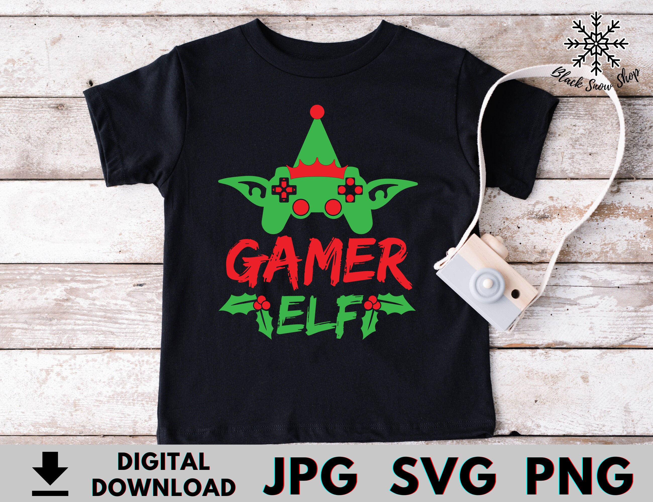 Gamer Elf Svg Christmas Gamer Svg Christmas Kids Svg Video - Etsy
