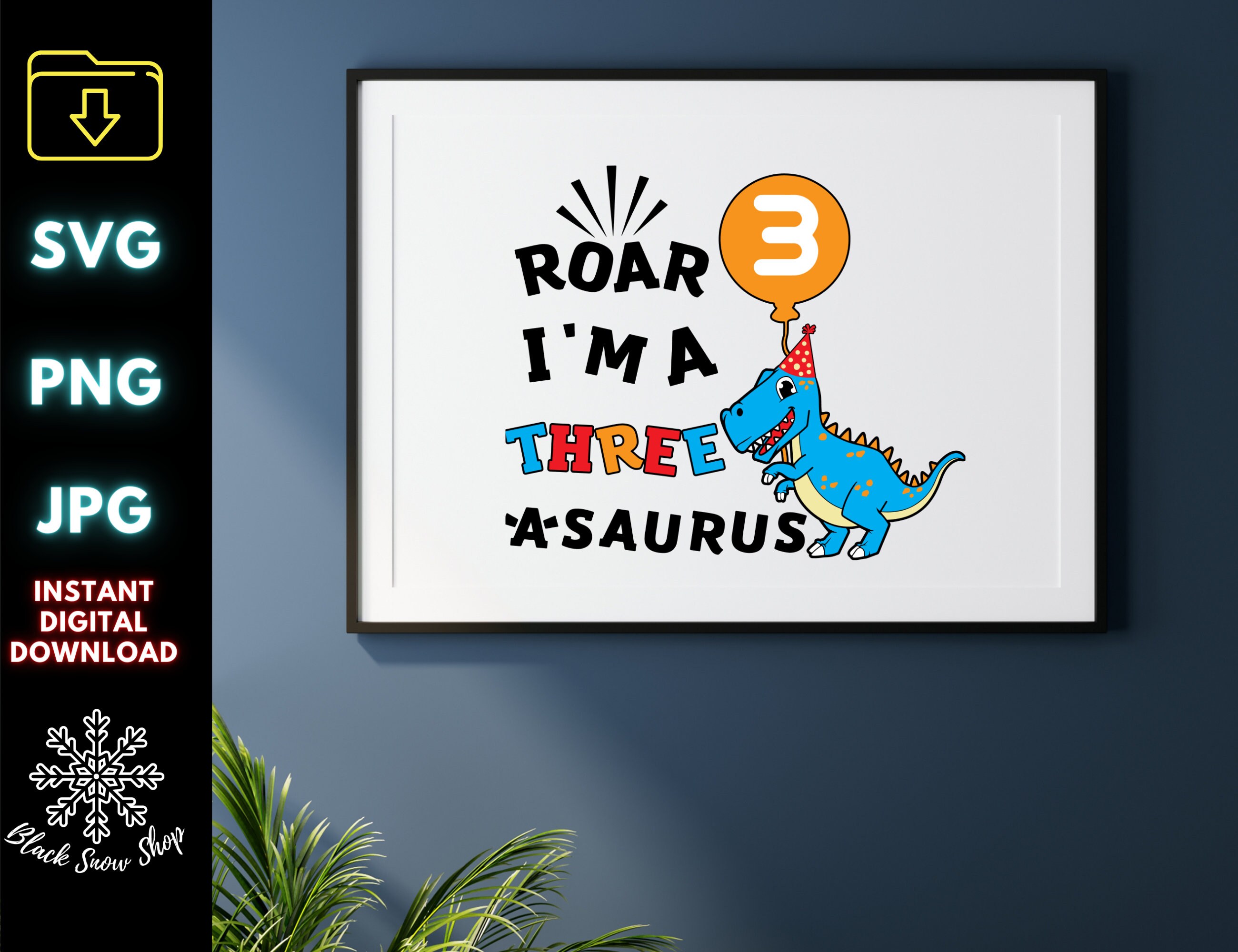 Three-a-saurus Svgthird Birthdaykid Shirt Svg Dinosaur One - Etsy