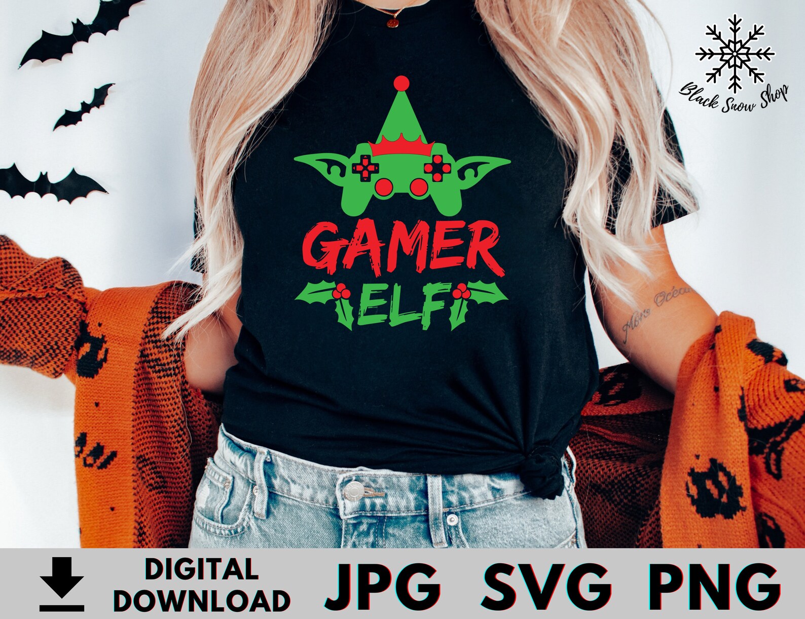 Gamer Elf Svg Christmas Gamer Svg Christmas Kids Svg Video - Etsy