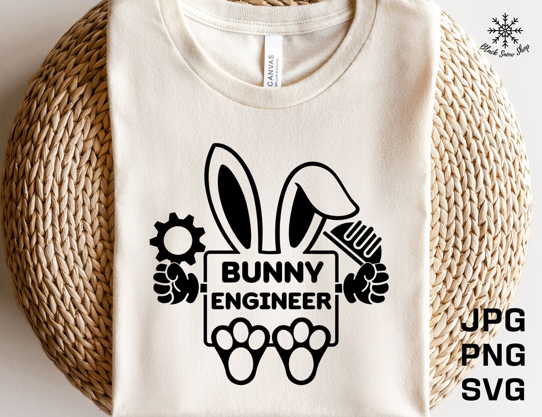 Bunny Engineer Svg,happy Easter Svg, Boy Easter Shirt, Easter Bunny Svg ...
