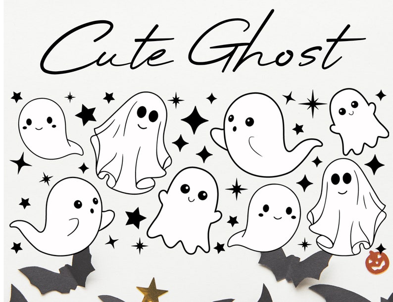 Cute Ghost Wrap Svgghost Svghalloween Svglibbey 16 Oz Beer - Etsy