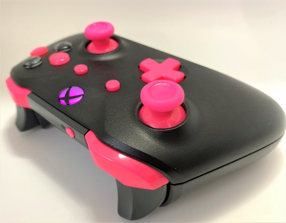 Pink and black xbox one controller store