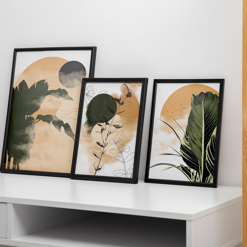 Boho Plant Art - Etsy