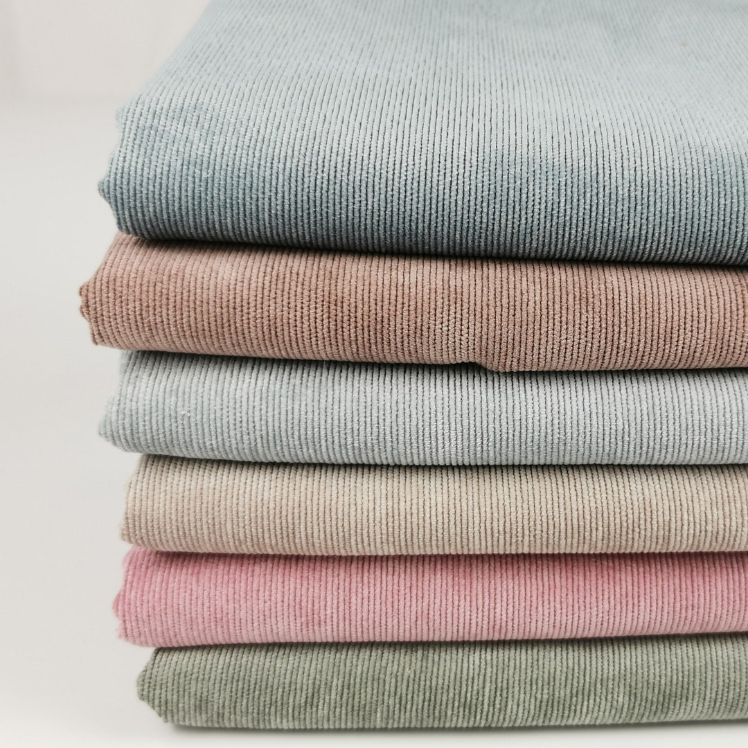 Cordstoff Feincord Babycord Cord Meterware in verschiedenen Farben ...