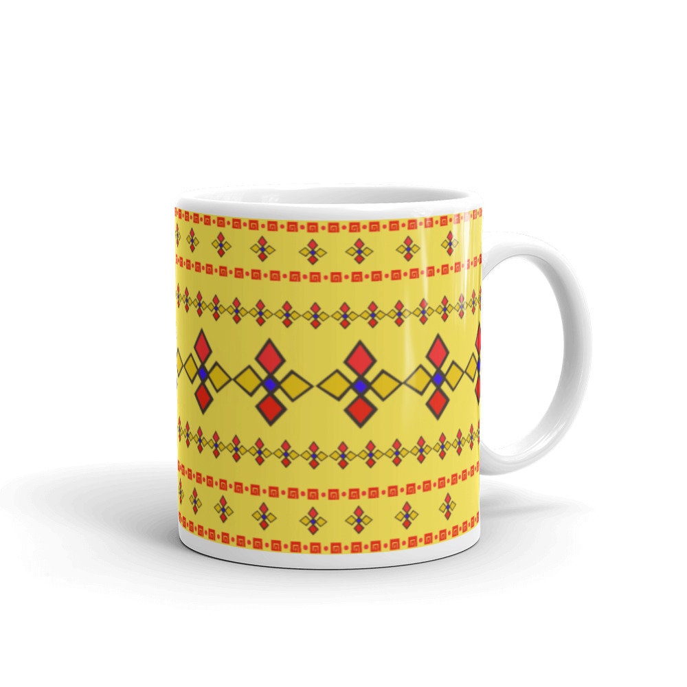 Ethiopian Pattern Mug, Coffee Mug, Habesha Mug, Ethiopian Gifts - Etsy