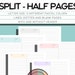 Split Half Notes Method Paper Pages, Student Planner, College Student ...