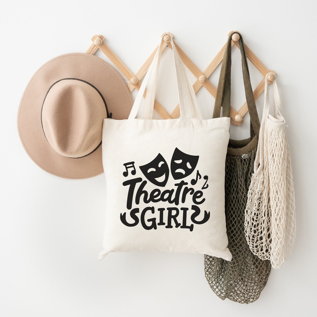 Theatre Girl Canvas Tote Bag, Musical Theater Tote Bag, Broadway Actor ...