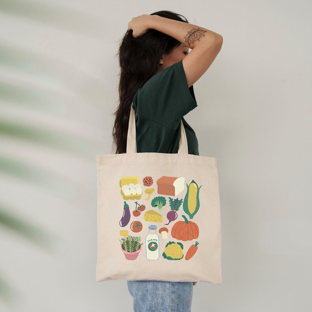 Farmers Market Goods Tote Bag, Shopping Bag, Local Farmer Tote Bag ...