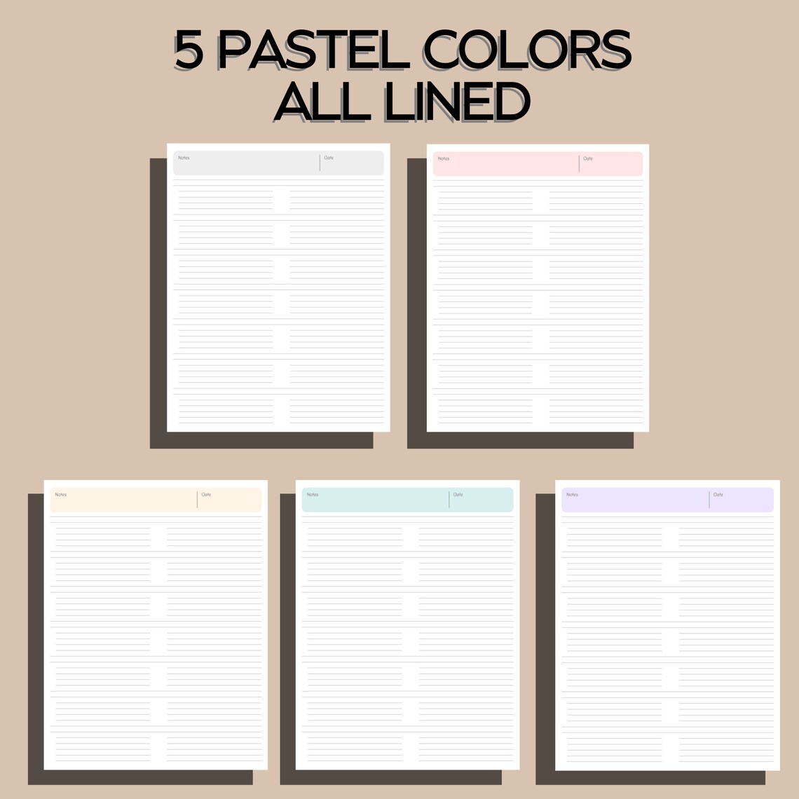 Note-taking Outline Method Pages Student Planner Digital Download ...