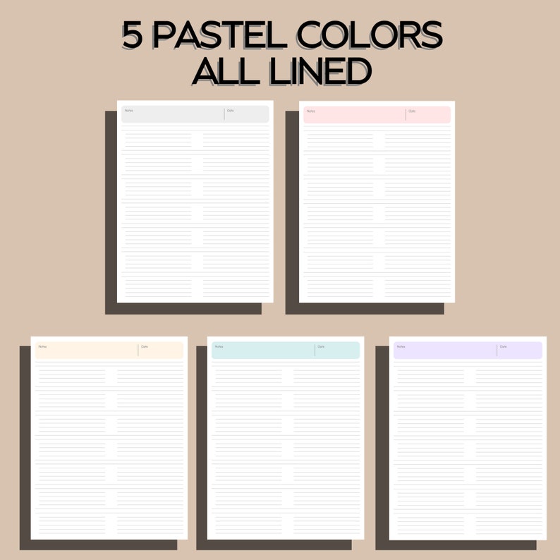 Note-taking Outline Method Pages Student Planner Digital Download ...