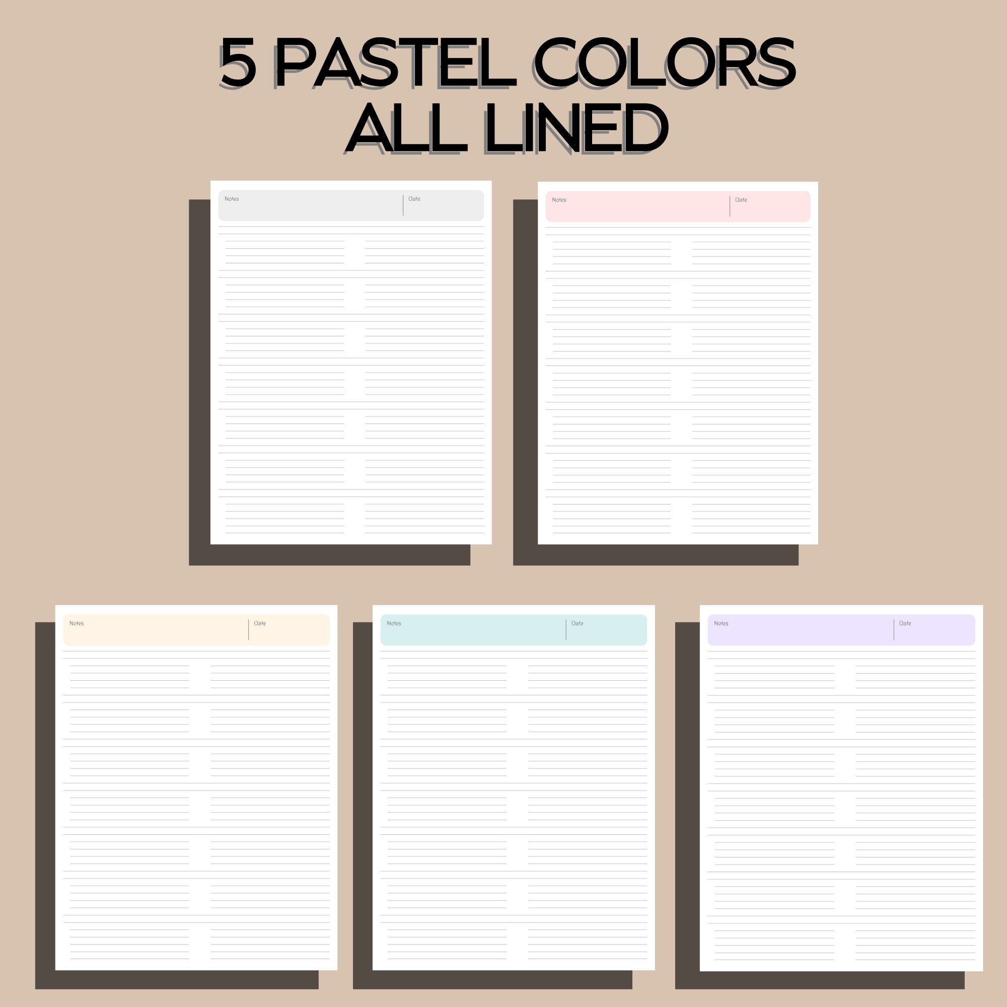 Note-taking Outline Method Pages Student Planner Digital Download ...