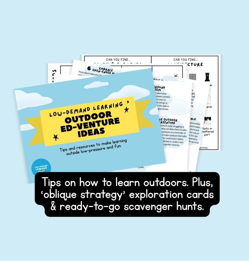 Low-demand Learning Pack for SEND, PDA, ADHD, Neurodivergent Kids ...