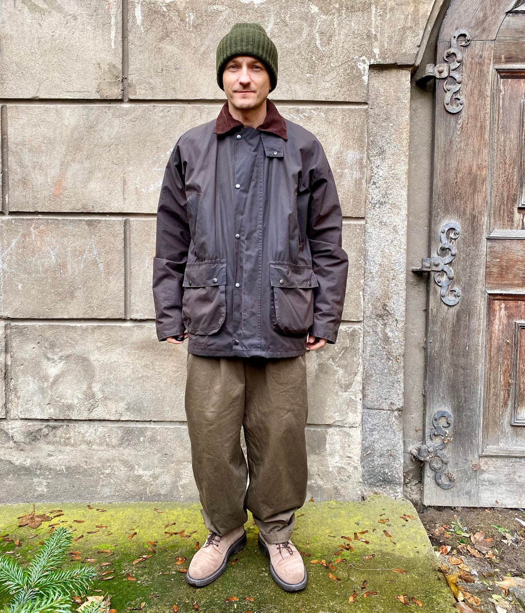 Cotton Waxed Classic Vintage Field Hunting Jacket Warm Insulated ...