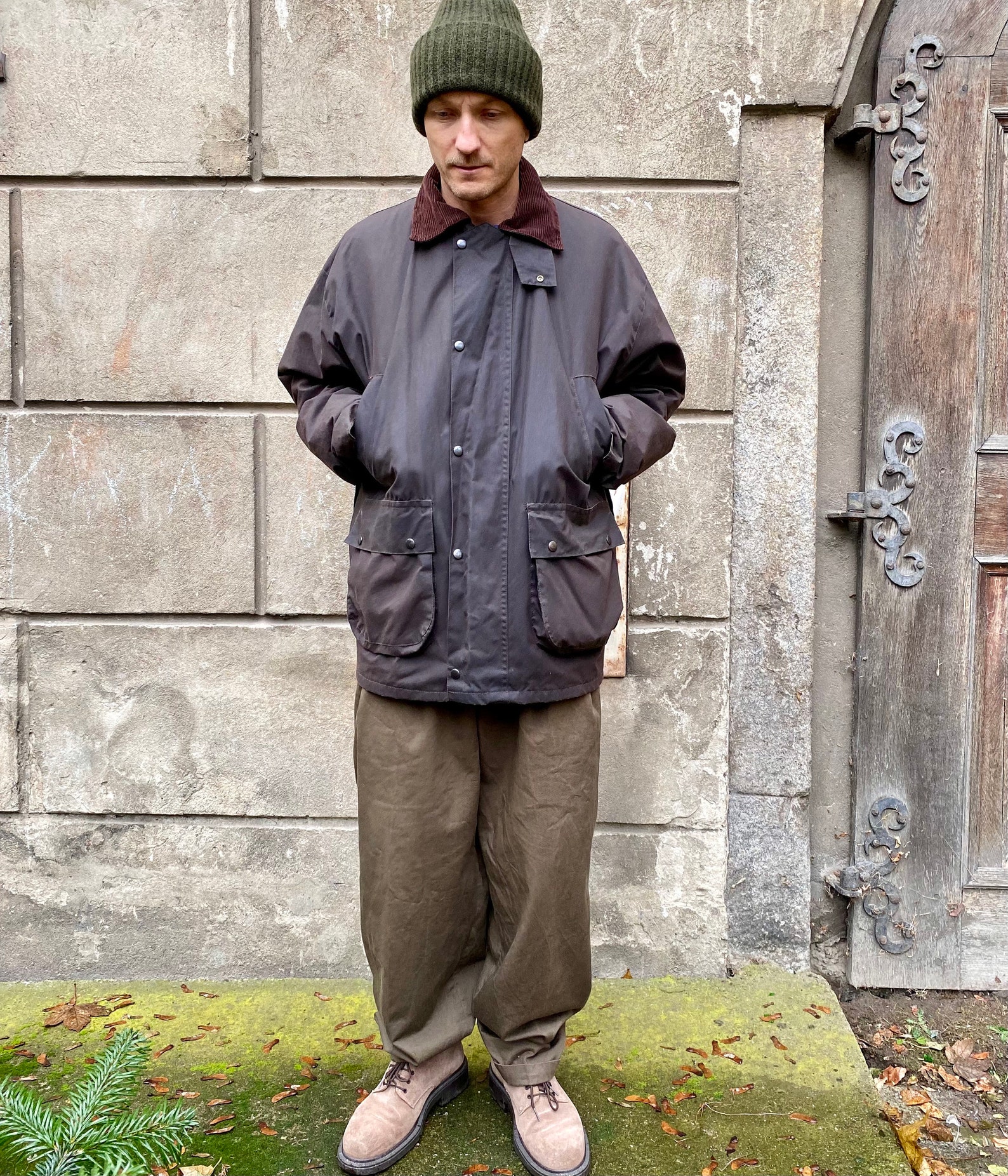 Cotton Waxed Classic Vintage Field Hunting Jacket Warm Insulated ...
