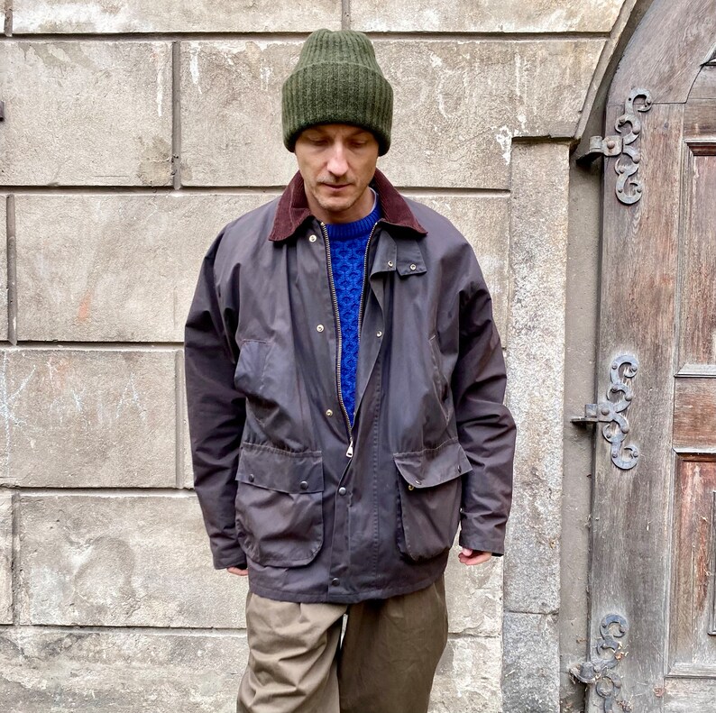 Cotton Waxed Classic Vintage Field Hunting Jacket Warm Insulated ...