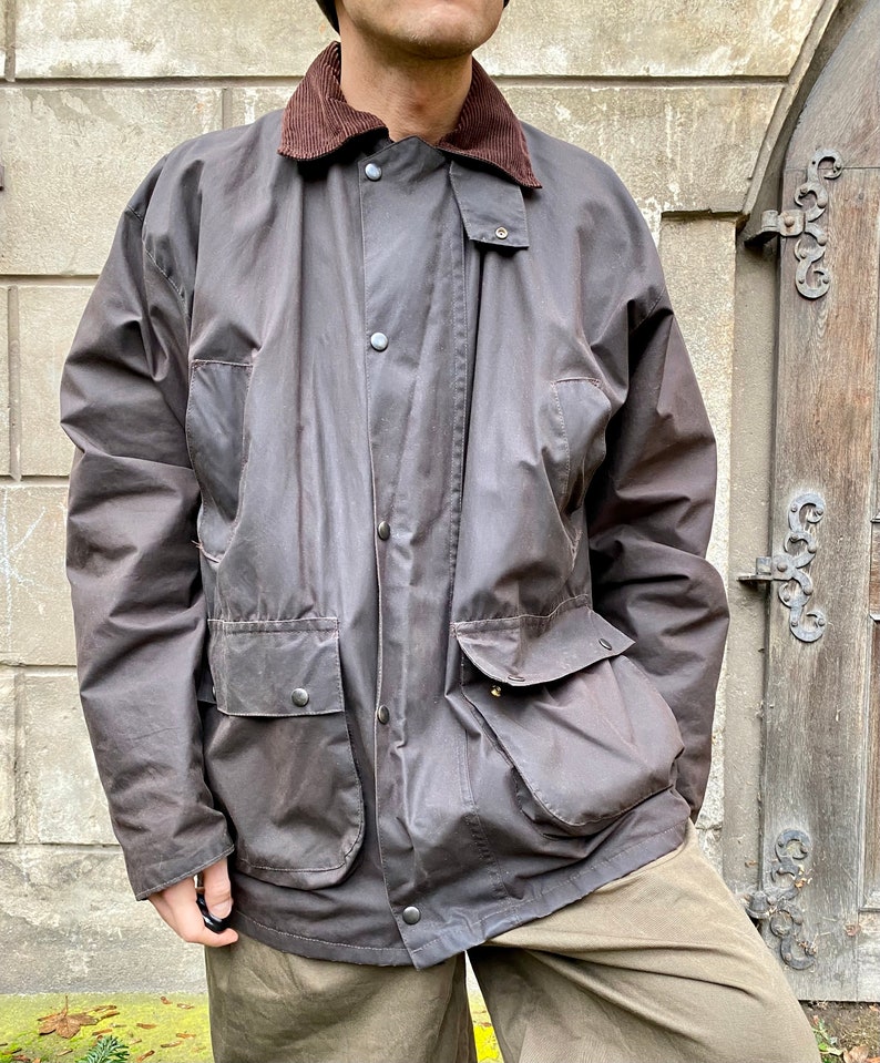 Cotton Waxed Classic Vintage Field Hunting Jacket Warm Insulated ...