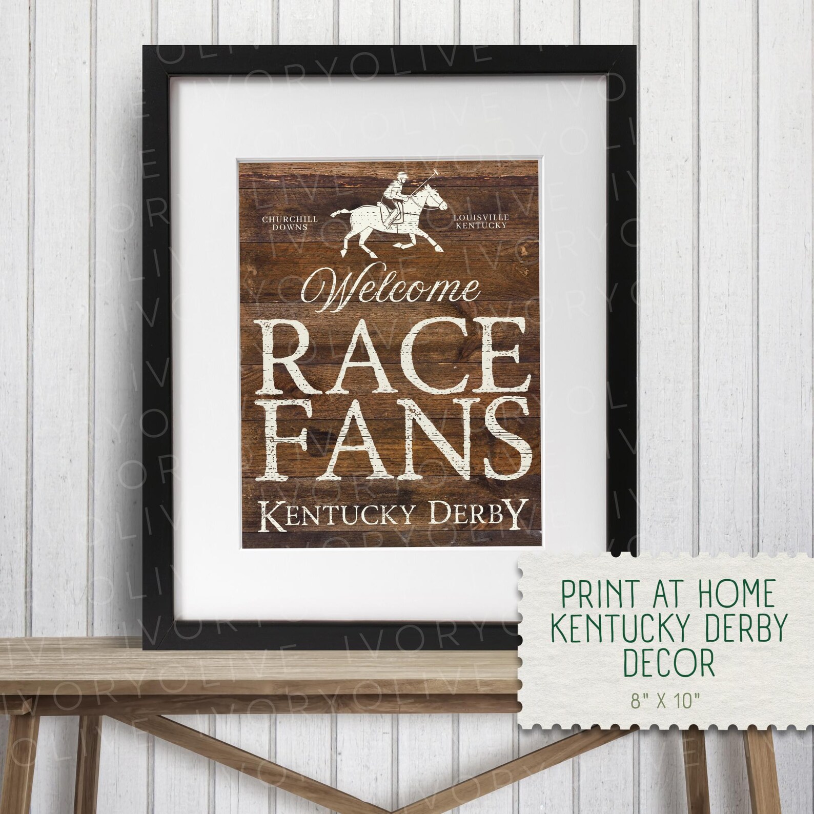 Kentucky Derby Party Printable Bundle - Menu Template, Drink Signs ...