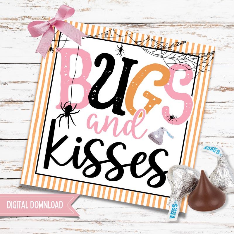 Bugs and Kisses Printable - Etsy
