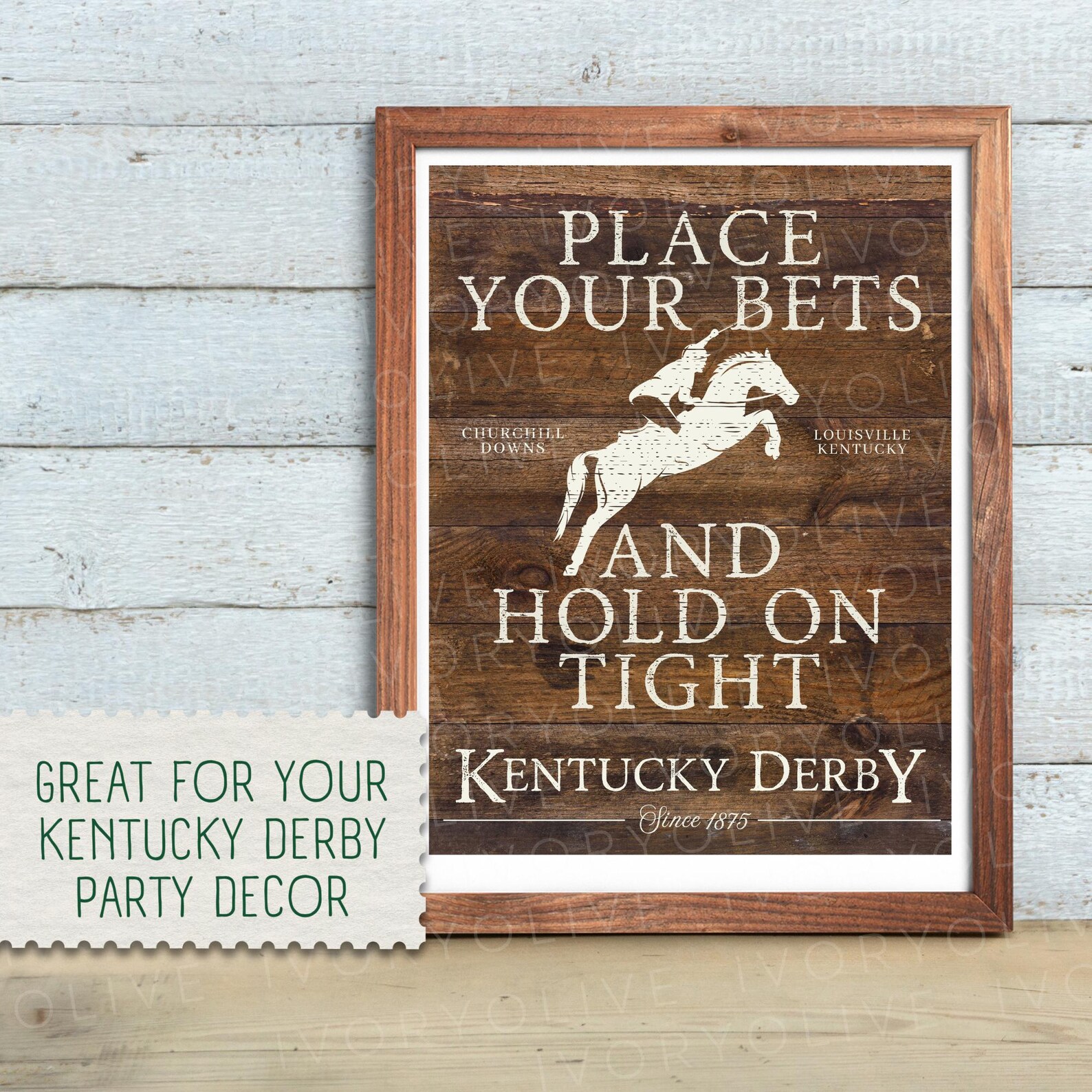 Kentucky Derby Party Printable Bundle - Menu Template, Drink Signs ...
