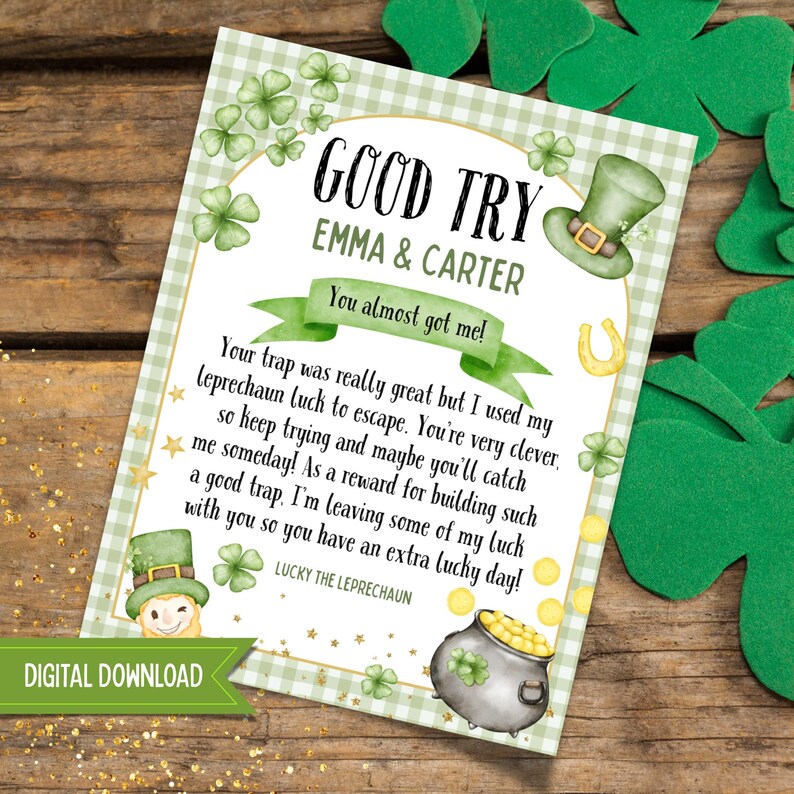 Editable Leprechaun Letter Printable | St. Patrick’s Day Kids Activity ...