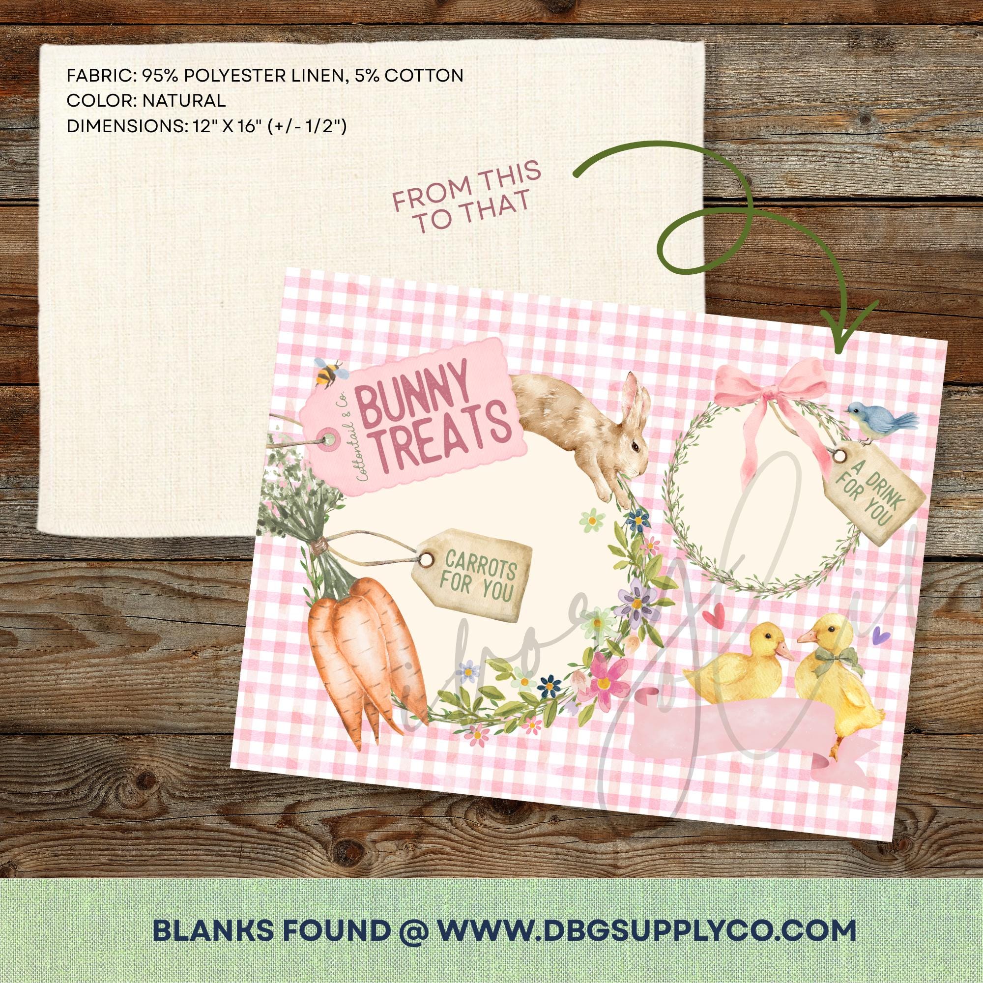Easter Bunny Treat Placemat PNG | Sublimation Digital Download | Kids ...