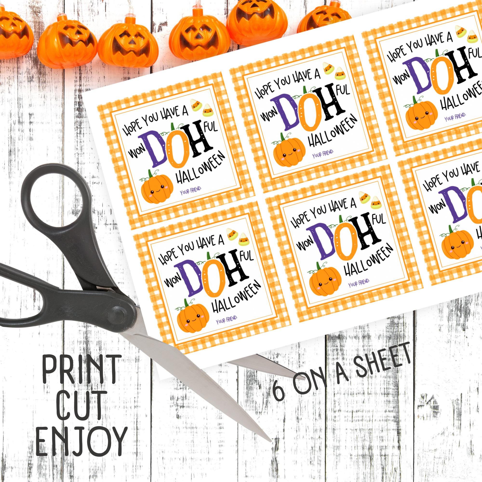Printable Won-doh-ful Halloween Gift Tags | Play-doh Classroom ...
