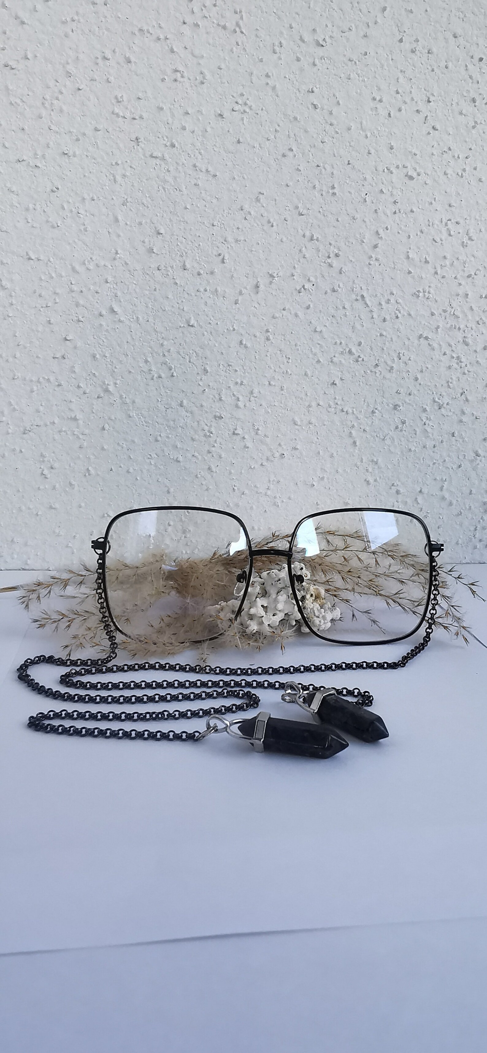 Fashion Chain Temple Glasses Oversized Style Armless Sunglasses. - Etsy