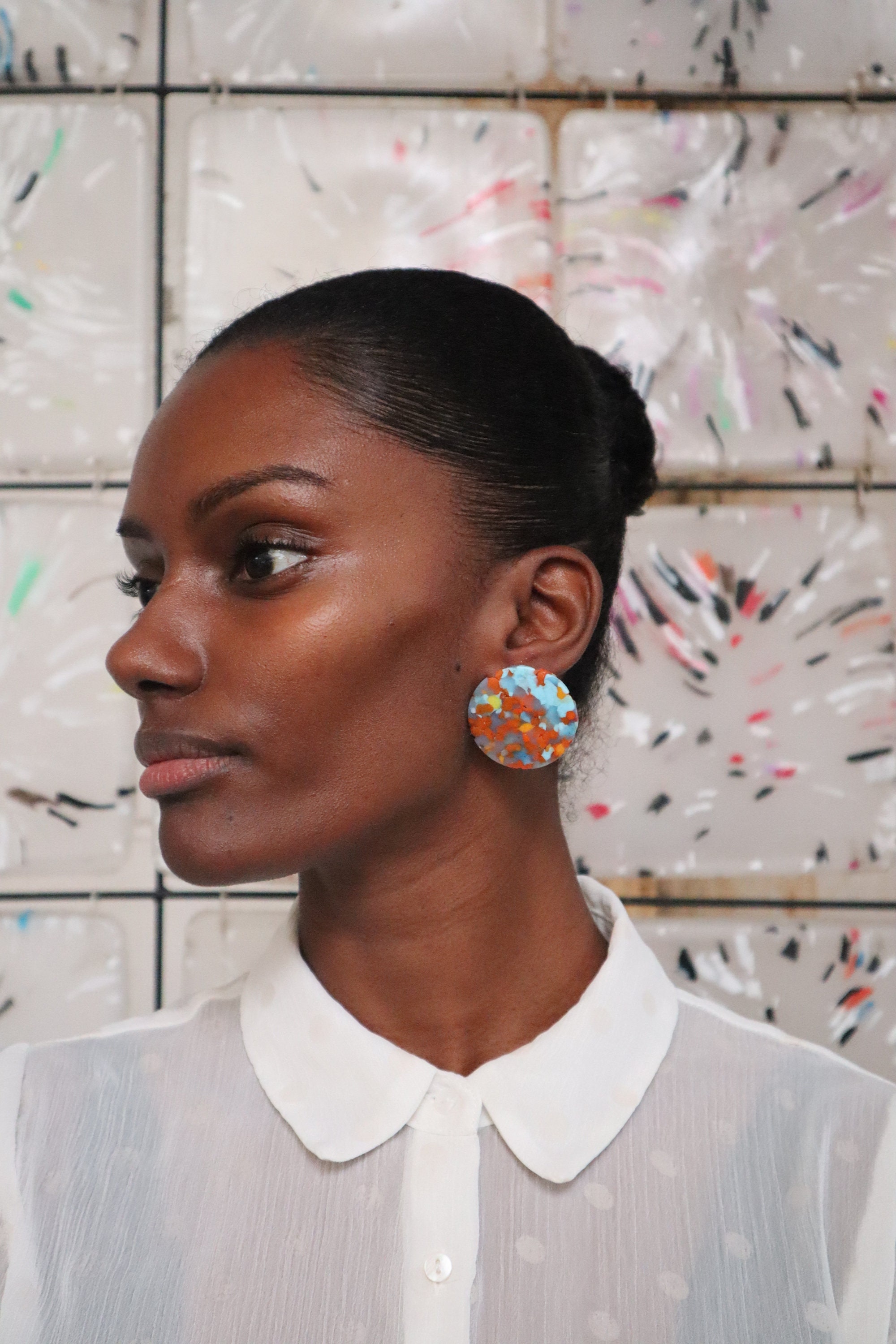 Goti Earrings | 100% Recycled Bottle Caps Plastic | Recycled Plastic ...